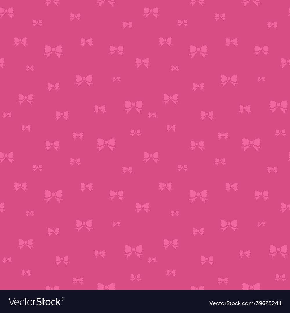 Pink bow repeat pattern all background Royalty Free Vector