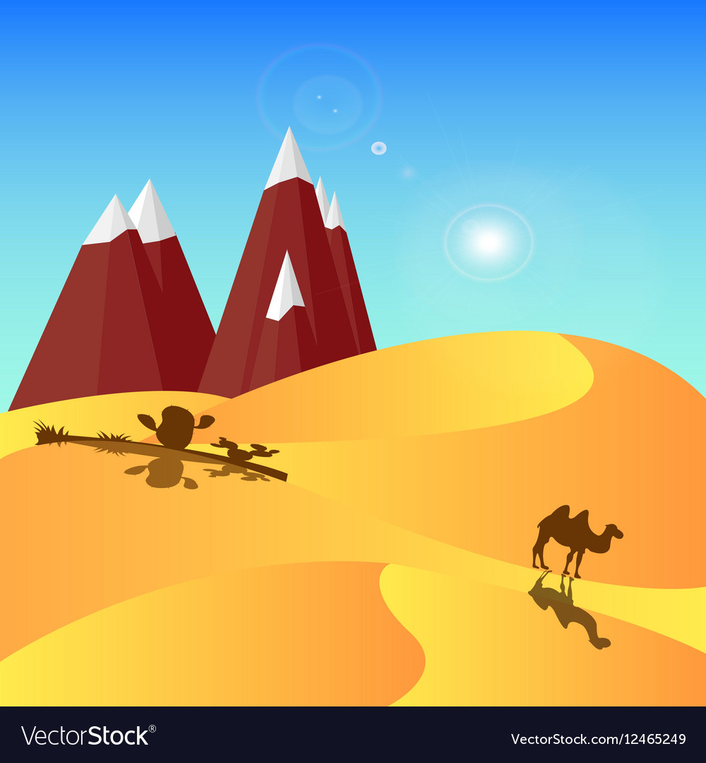 Desert Royalty Free Vector Image - VectorStock