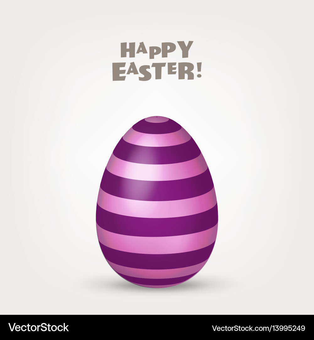 Easter egg spring holidays in april gift Vector Image