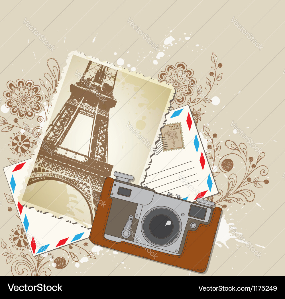 Old camera Royalty Free Vector Image - VectorStock