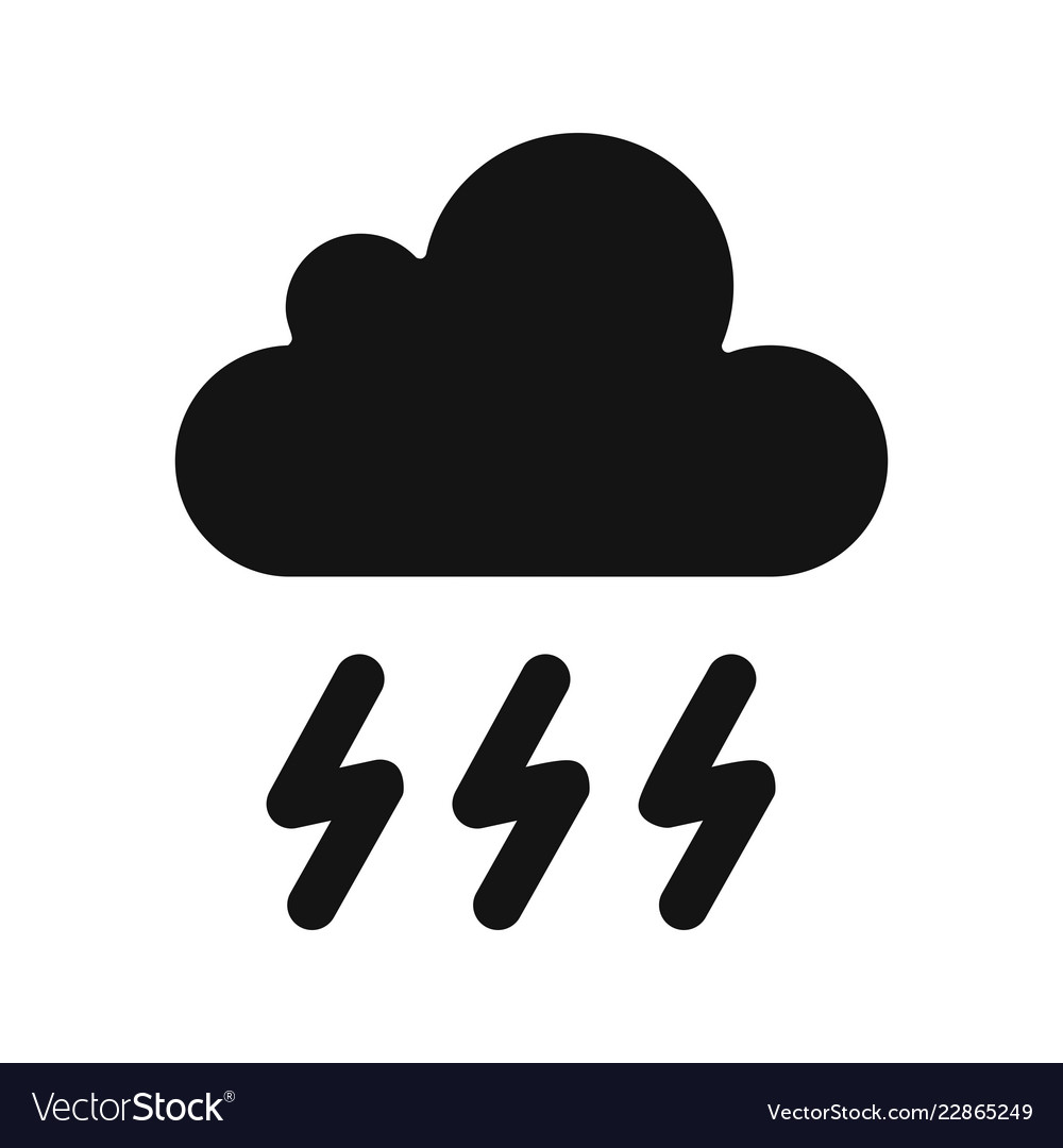 Storm icon Royalty Free Vector Image - VectorStock
