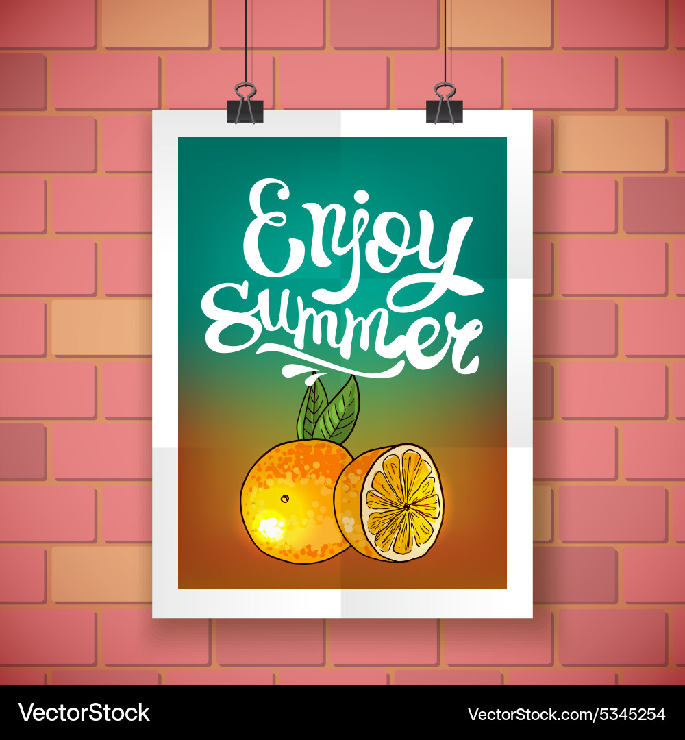 Enjoy summer Royalty Free Vector Image - VectorStock