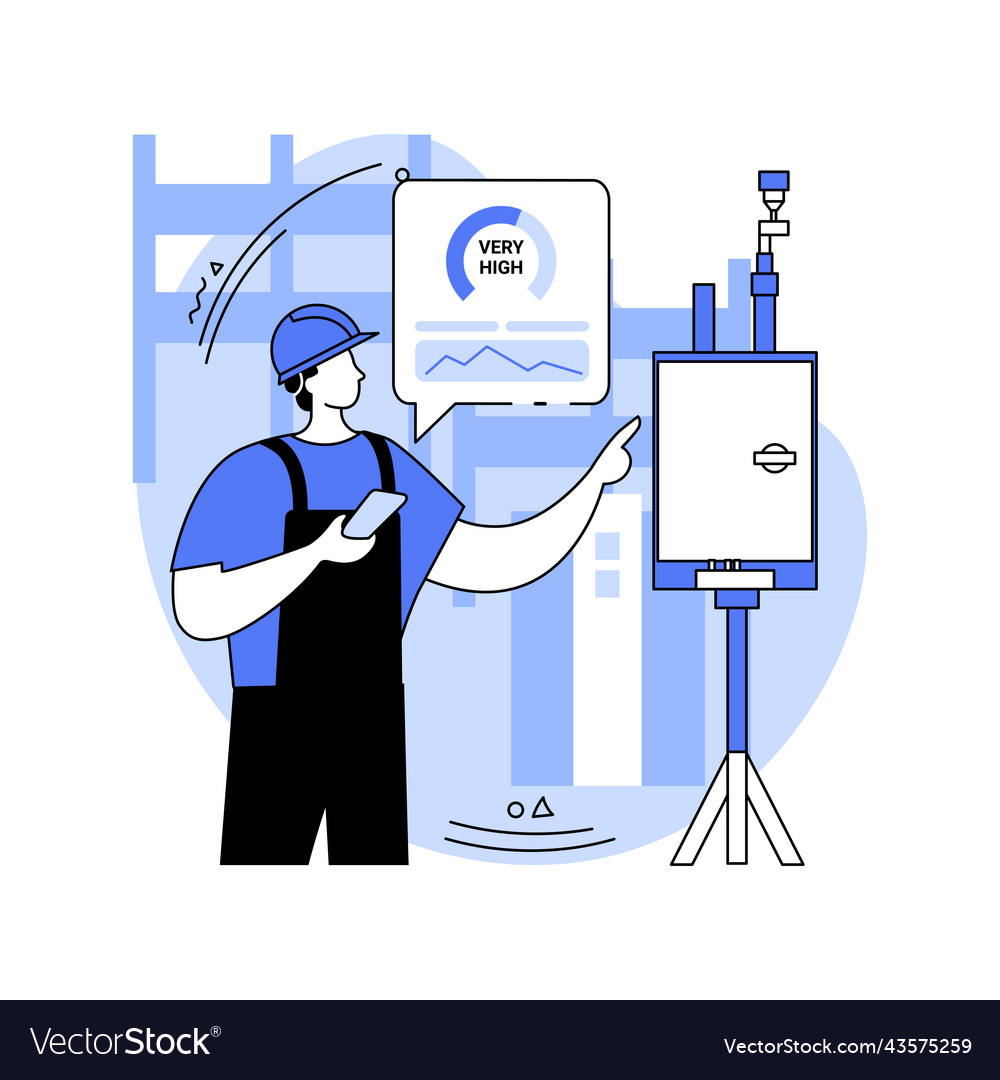 Air quality monitoring isolated cartoon Royalty Free Vector Air quality monitoring isolated cartoon Royalty Free Vector