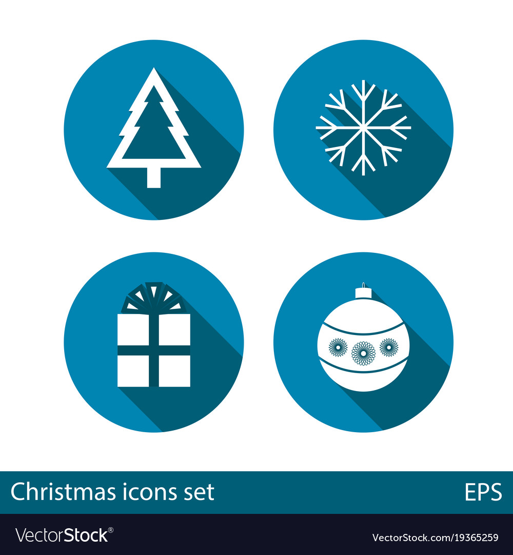 Christmas icon set Royalty Free Vector Image - VectorStock