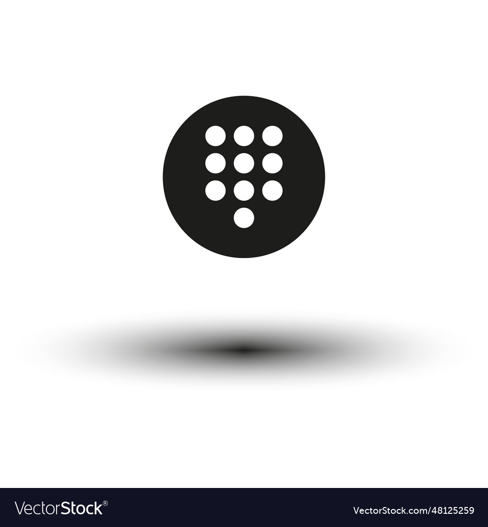 Dialpad numeric keypad icon Royalty Free Vector Image Dialpad numeric keypad icon Royalty Free Vector Image