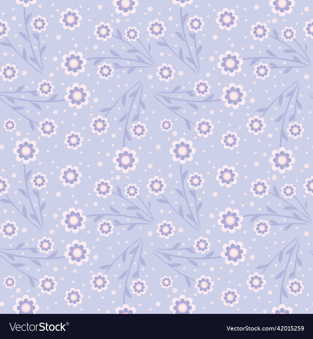 Floral pattern flower seamless repeat pattern Vector Image