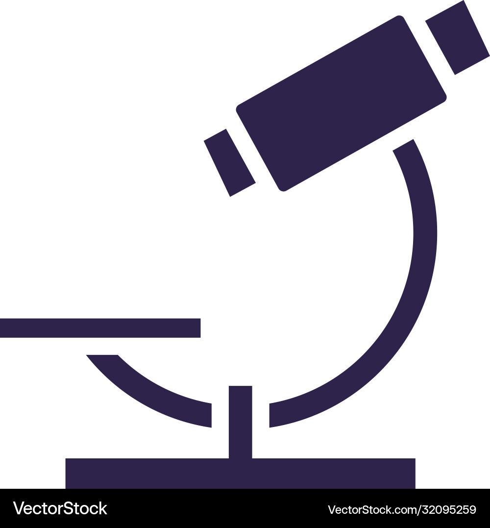 Microscope education supply isolated icon Vector Image