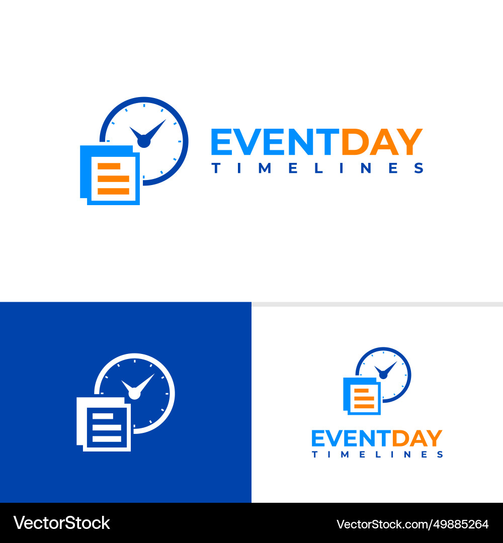 Time notes logo design creative Royalty Free Vector Image