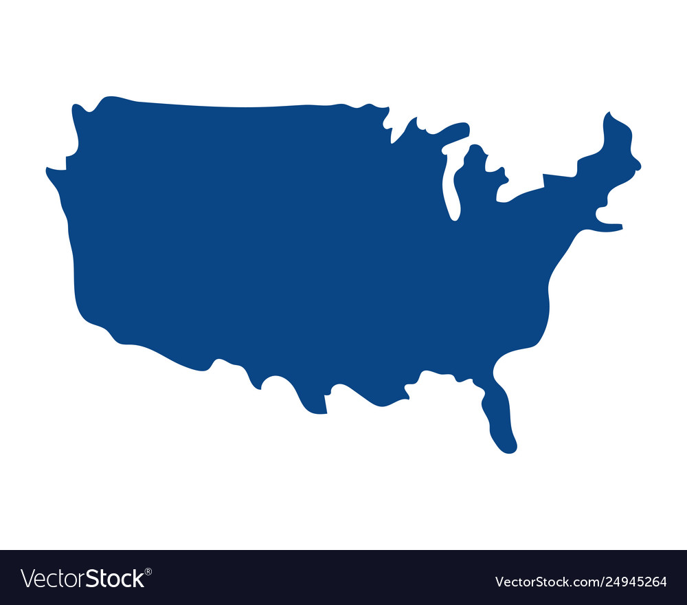 United state map Royalty Free Vector Image - VectorStock