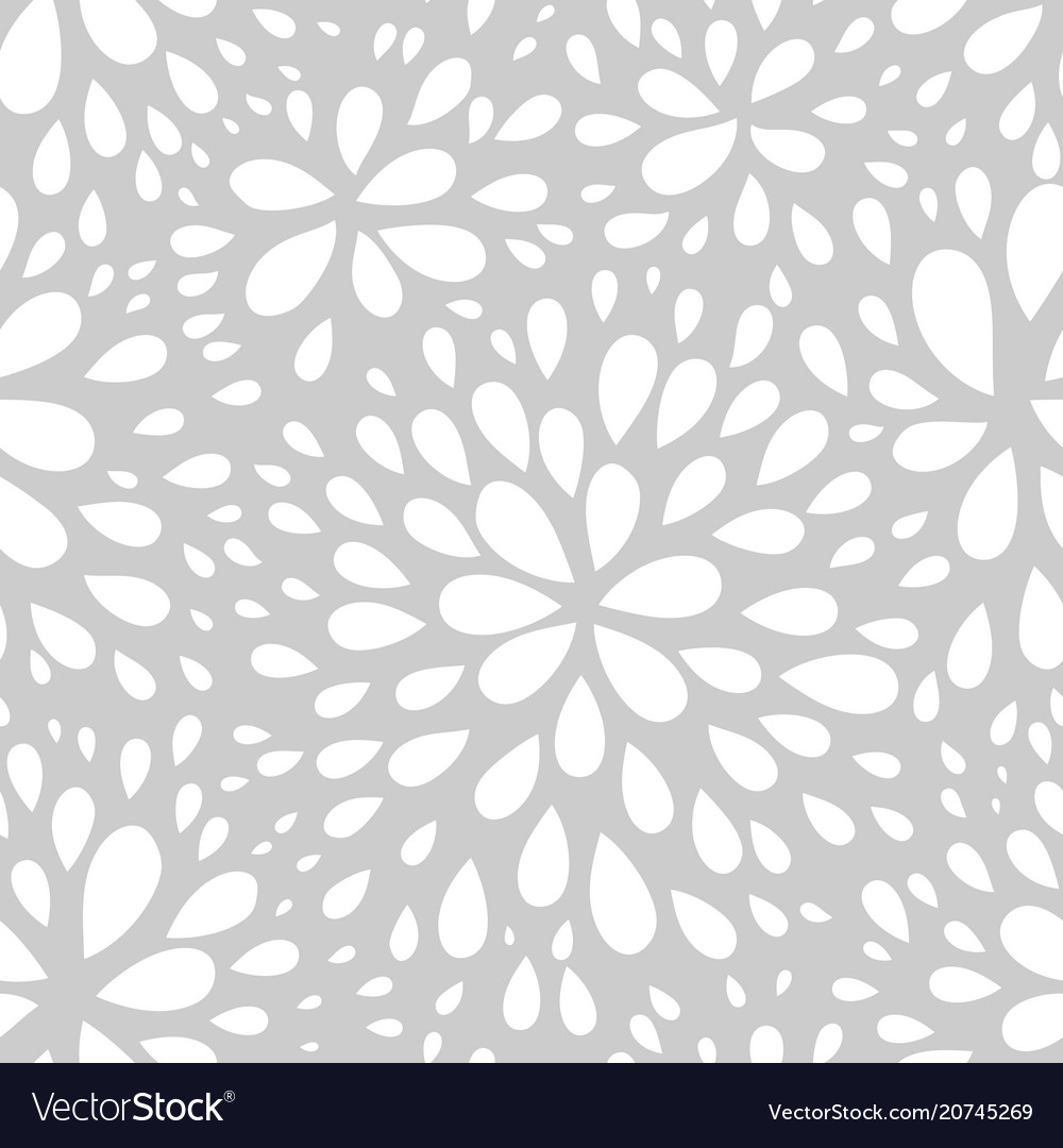 Abstract Seamless Drop Pattern Monochrome Texture Vector Image