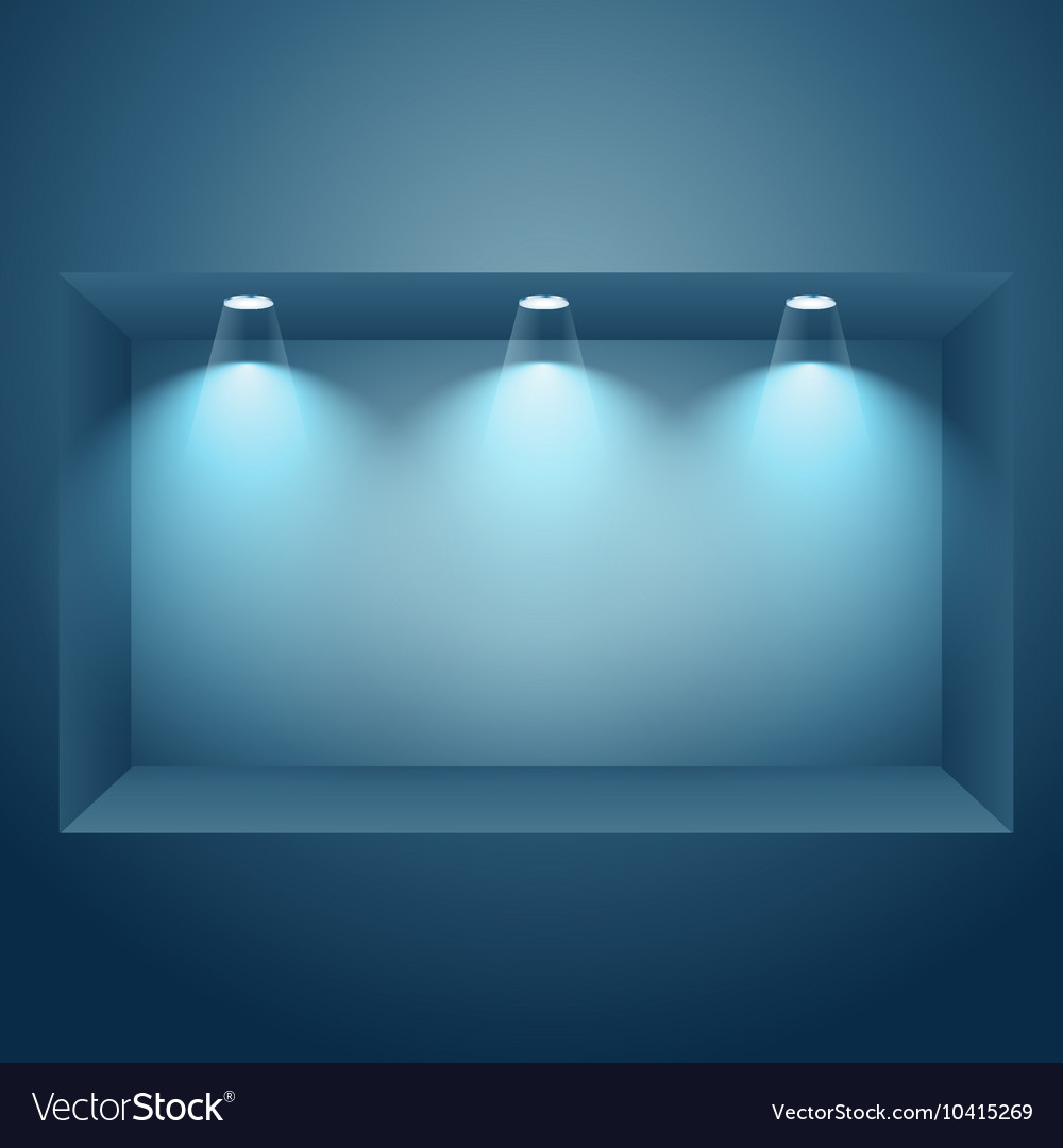Empty presentation wall Royalty Free Vector Image