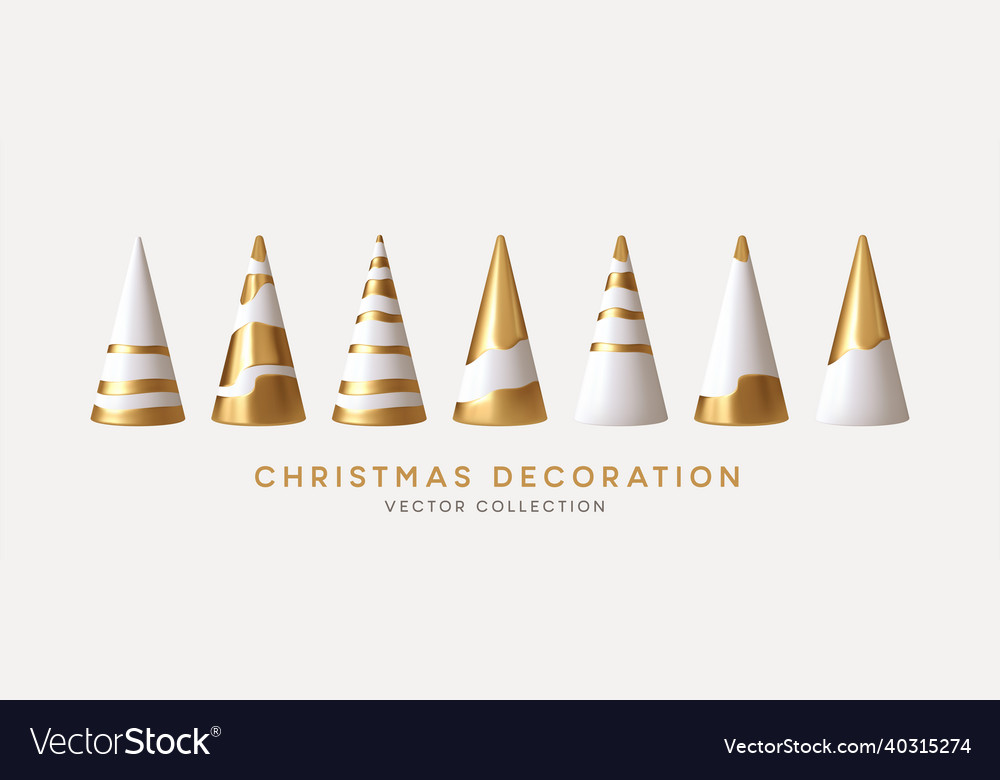 Christmas decorations collection set Royalty Free Vector