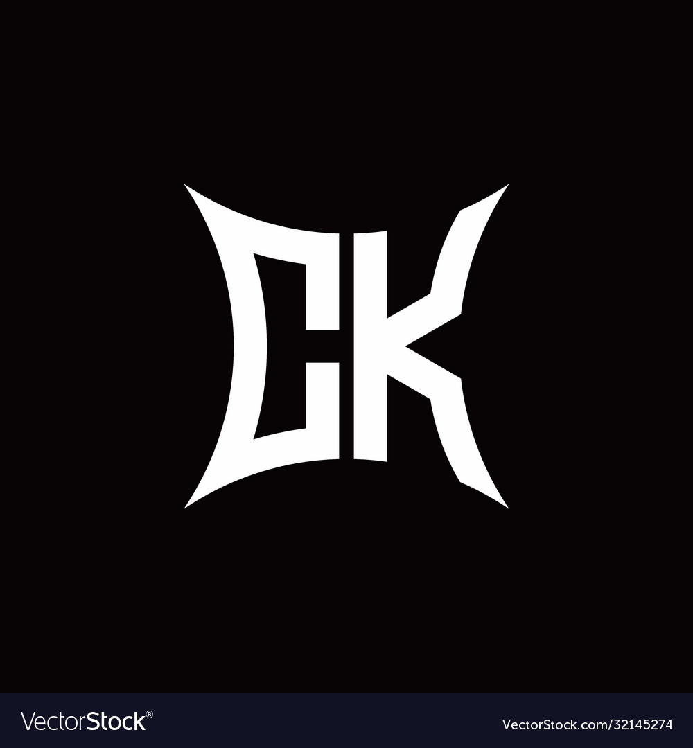 CK Monogram Logo - Sharp & Modern Royalty Free Vector