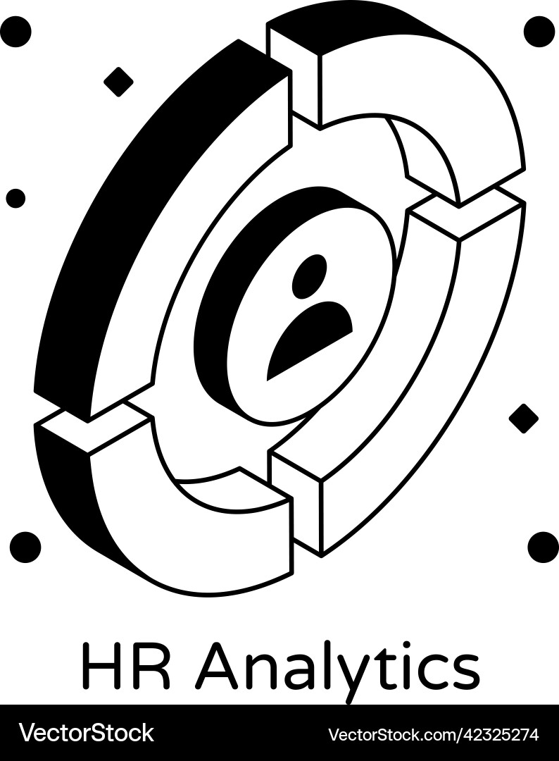 Hr analytics Royalty Free Vector Image - VectorStock