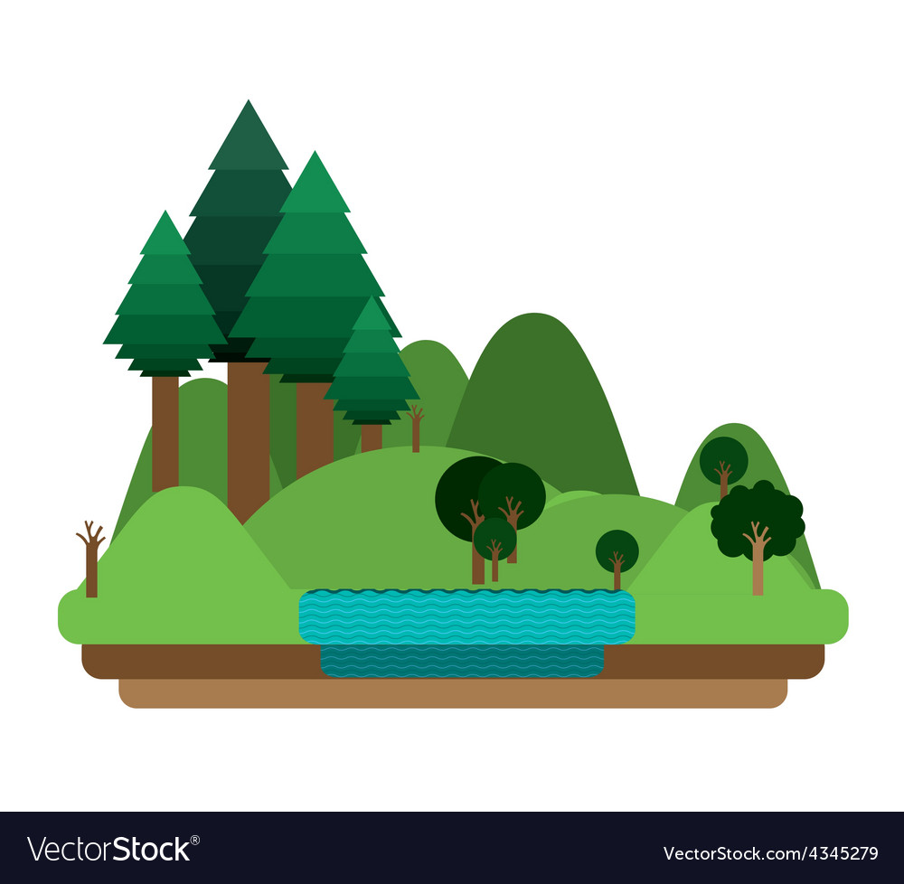 Landscape design Royalty Free Vector Image - VectorStock