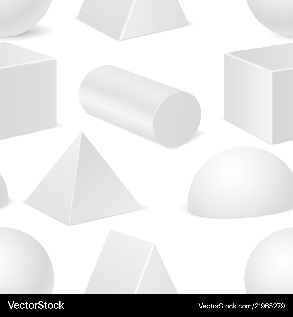 Seamless pattern with geometric shapes mockups Vector Image