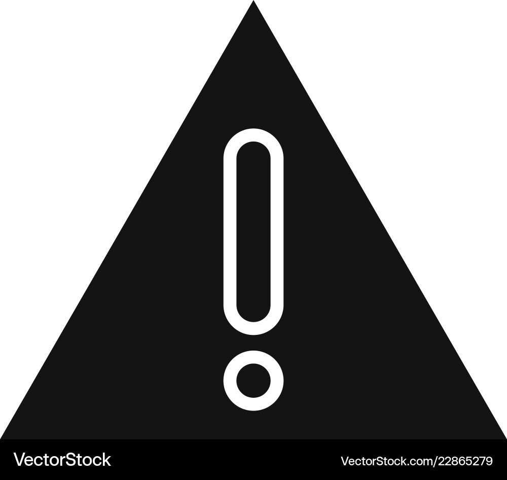 Warning board icon Royalty Free Vector Image - VectorStock