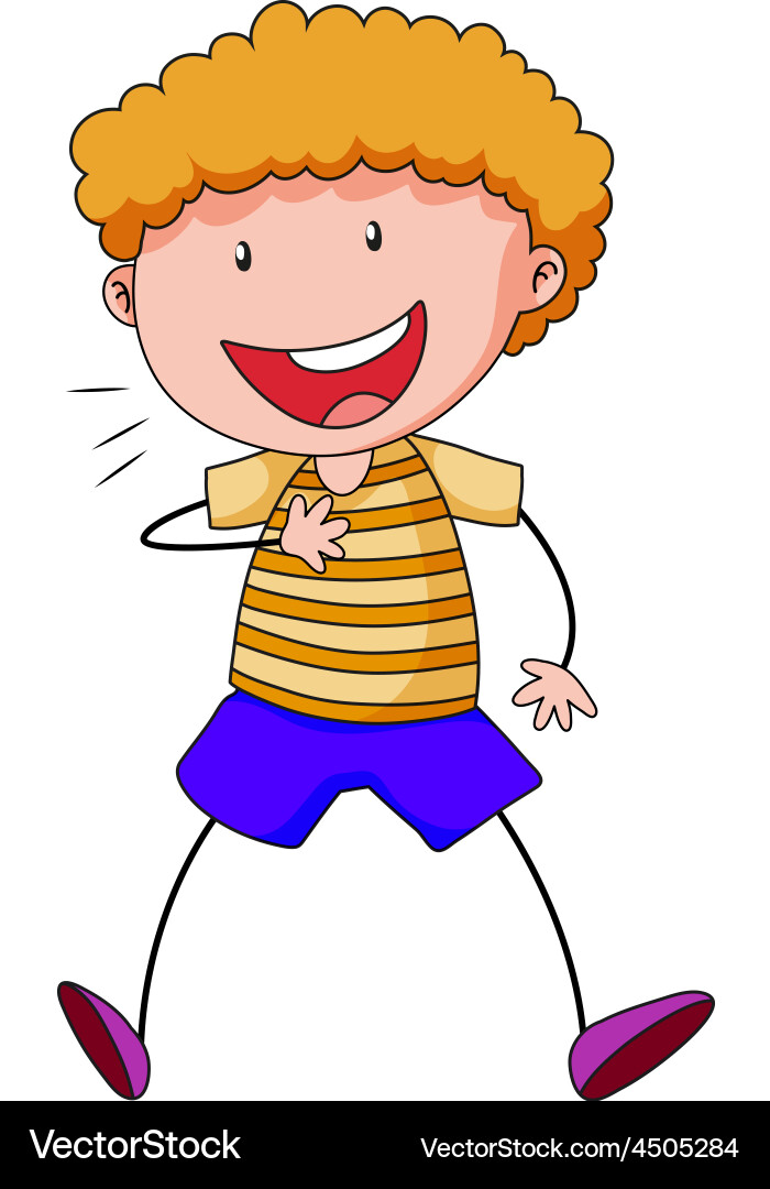 Boy smiling Royalty Free Vector Image - VectorStock