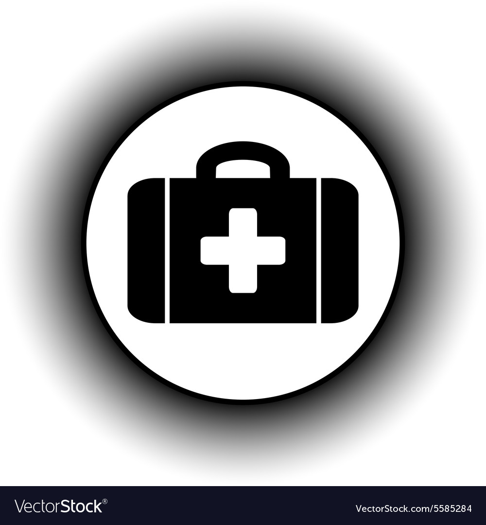 First aid button Royalty Free Vector Image - VectorStock