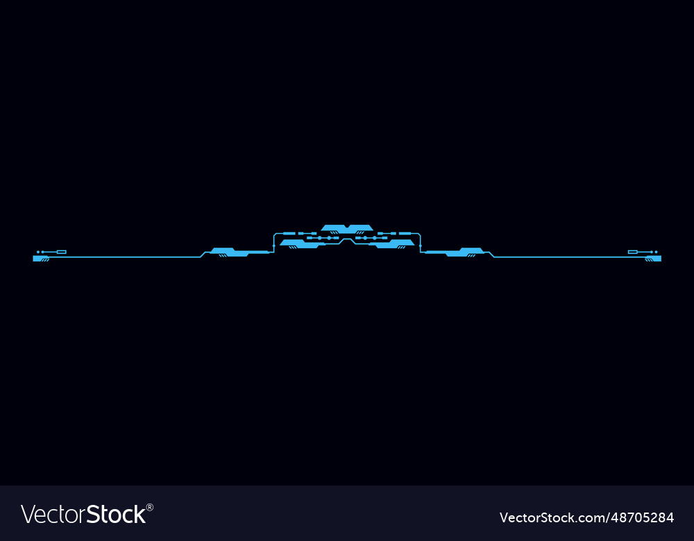Futuristic high tech frame for interface gui game Vector Image