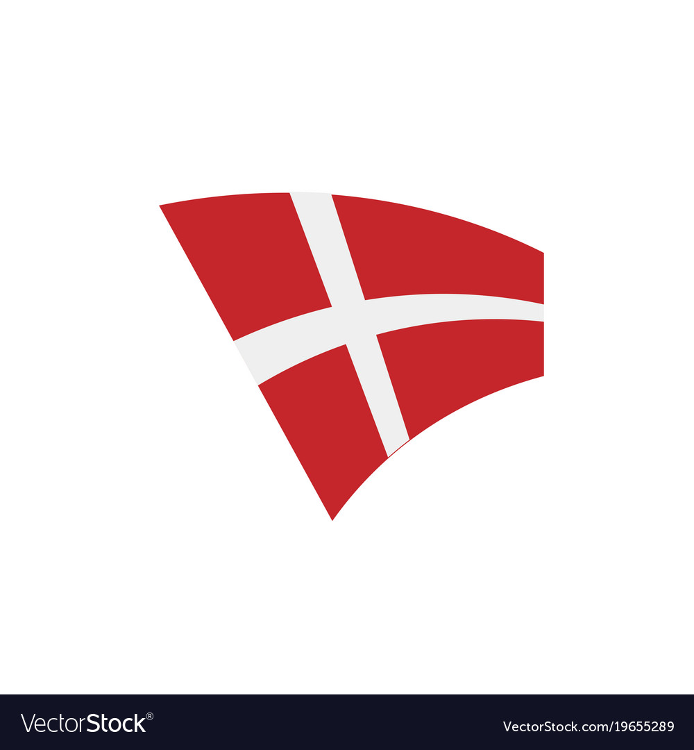 Danmark flag Royalty Free Vector Image - VectorStock