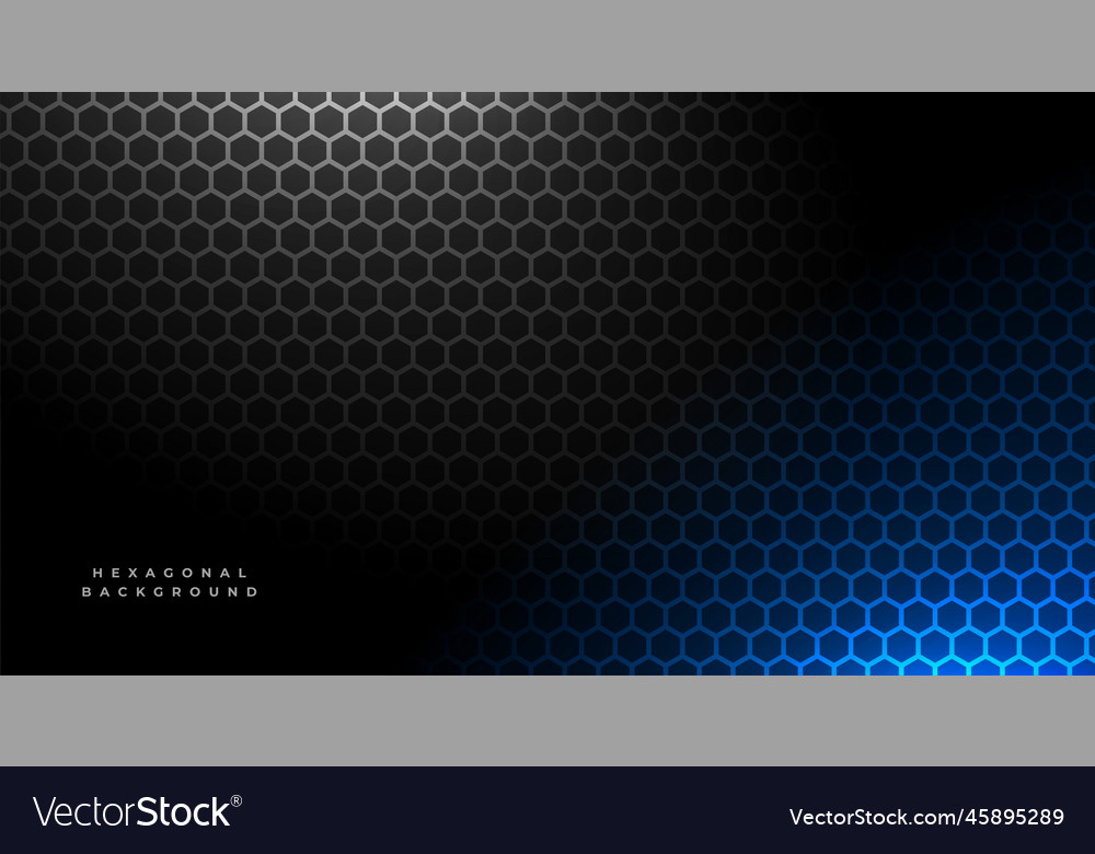 Dark hexagonal pattern texture for a bold and Vector Image