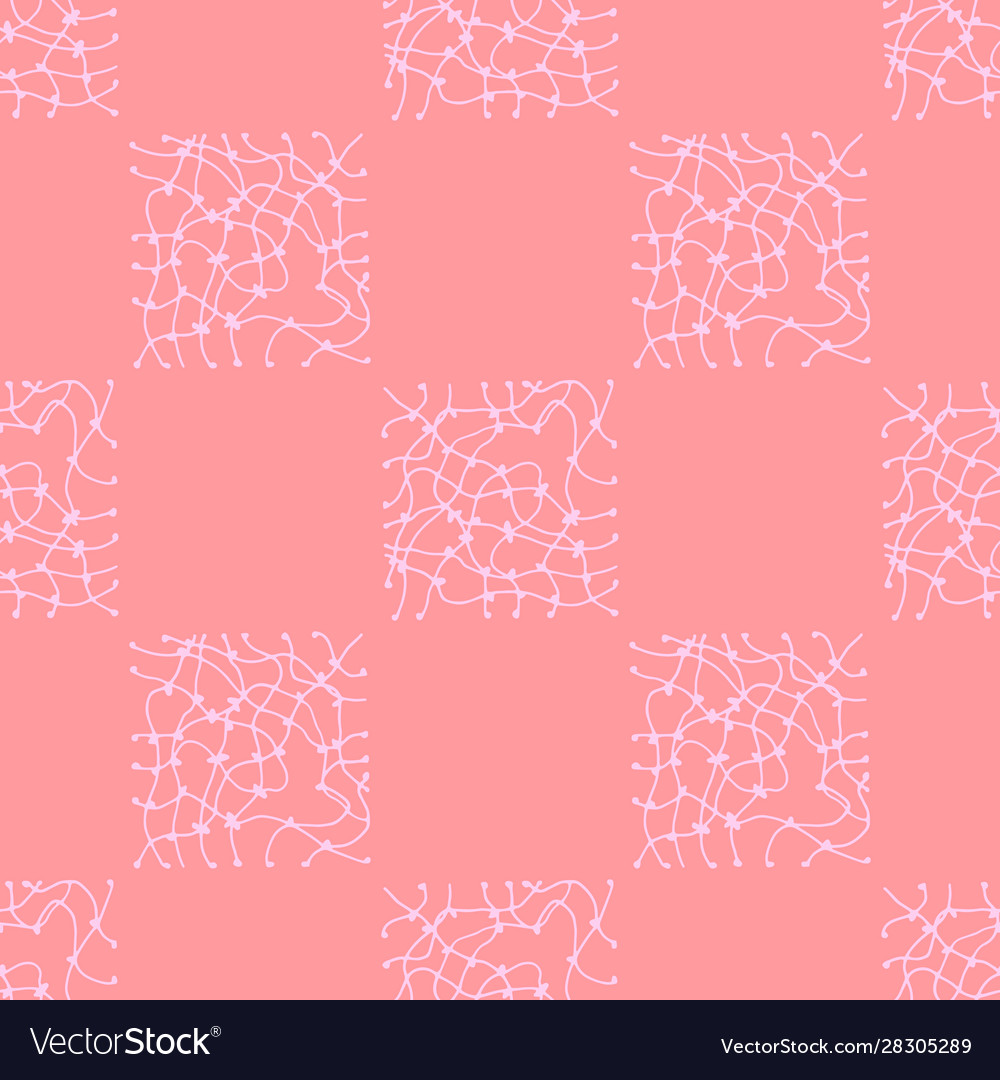 Hand drawn abstract seamless texture on a red Vector Image