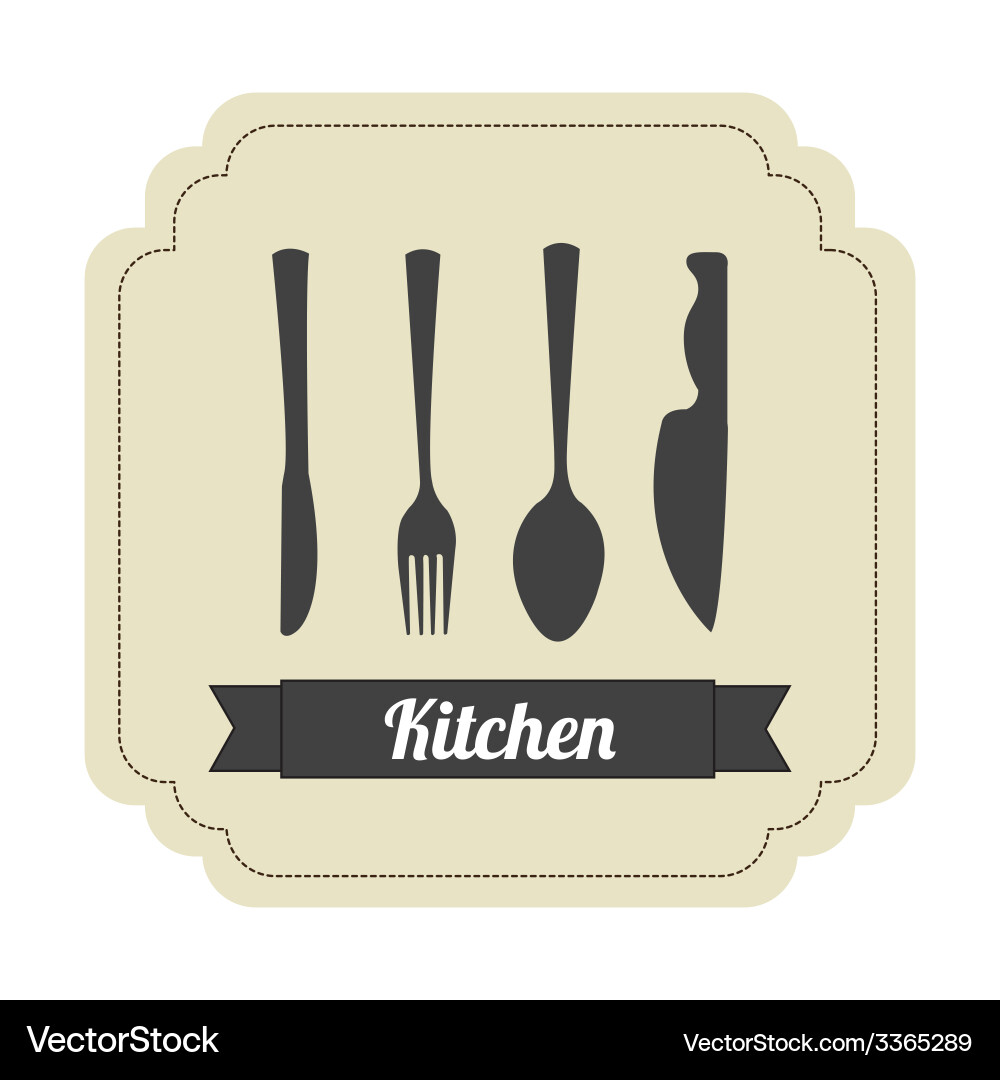 Kitchen design Royalty Free Vector Image - VectorStock