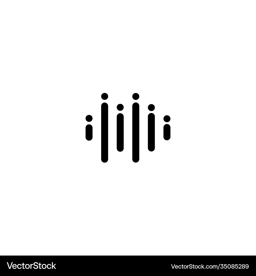 Music wave logo design template Royalty Free Vector Image