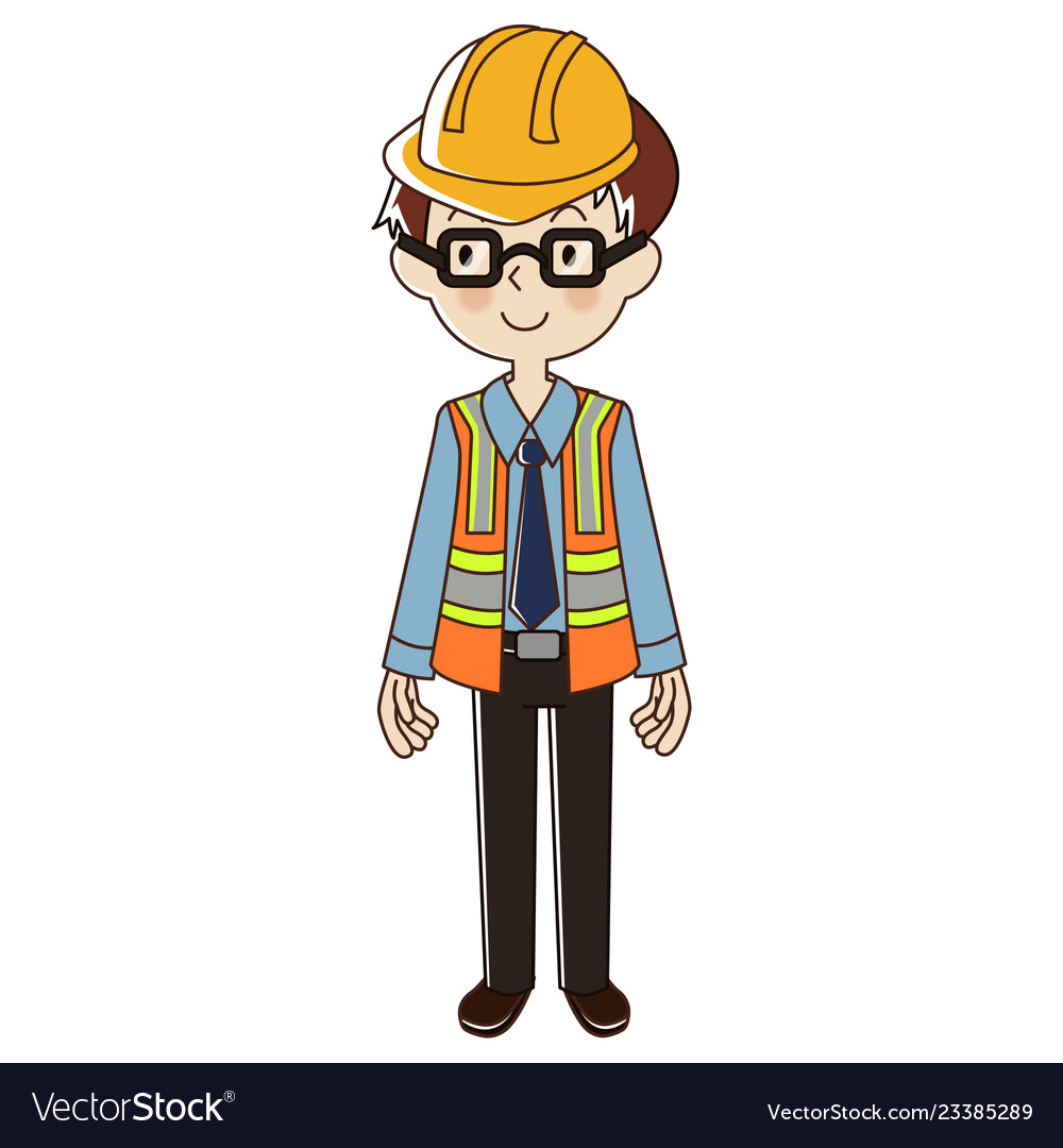 Occupations engineer Royalty Free Vector Image