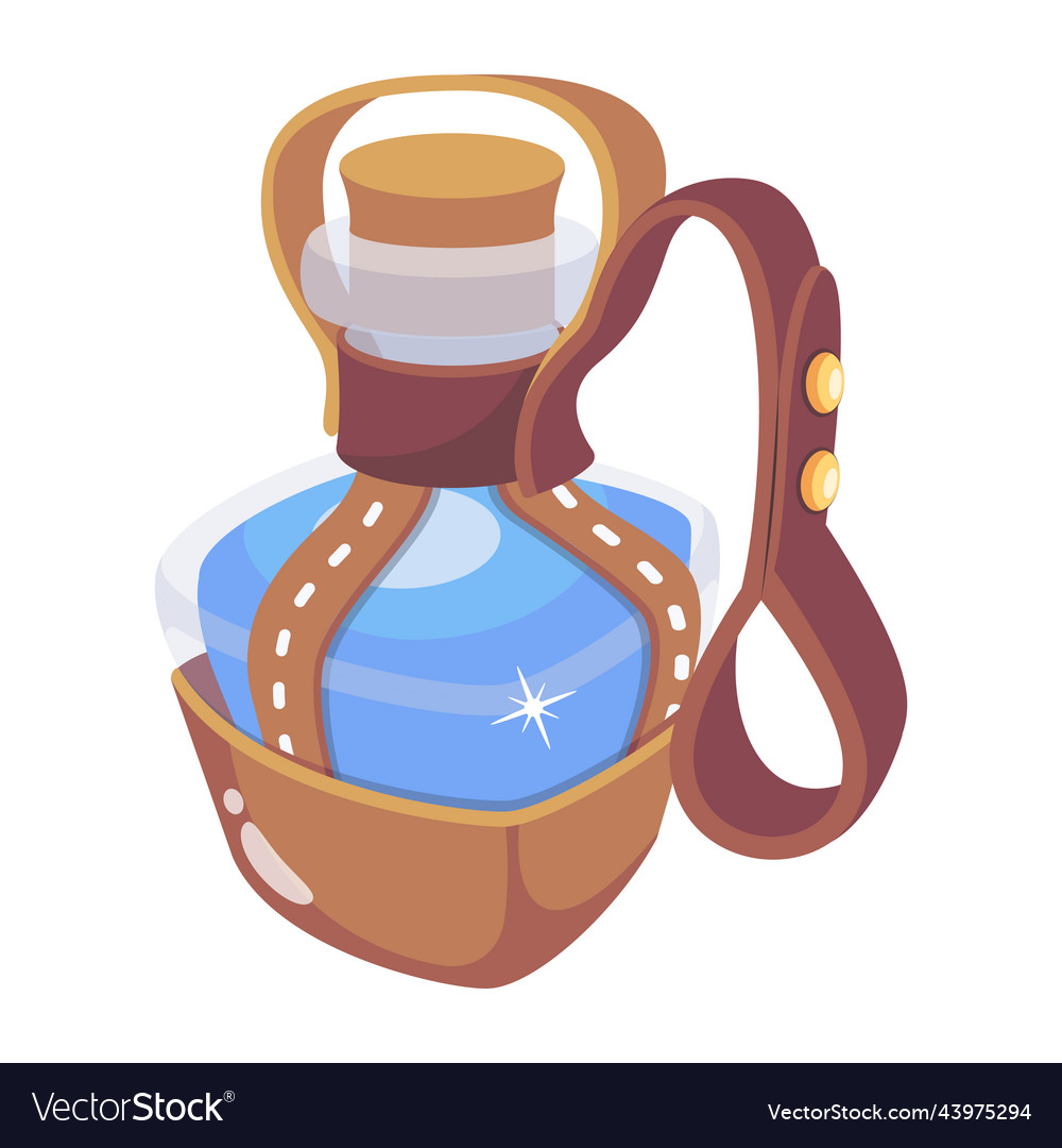 A potion bottle flat icon download Royalty Free Vector Image A potion bottle flat icon download Royalty Free Vector Image