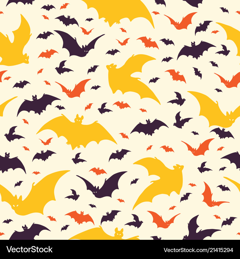 Flying halloween bats Royalty Free Vector Image