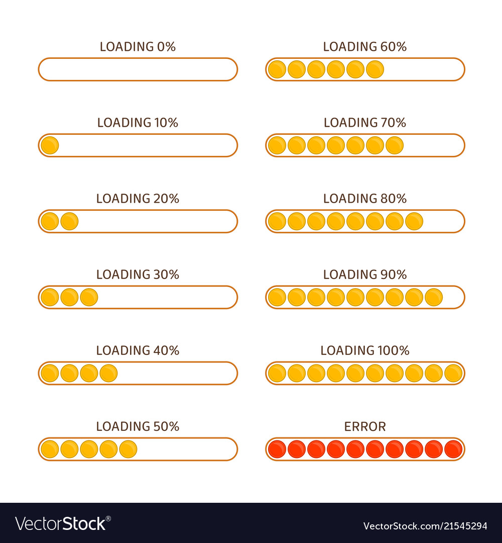 Loading bar Royalty Free Vector Image - VectorStock