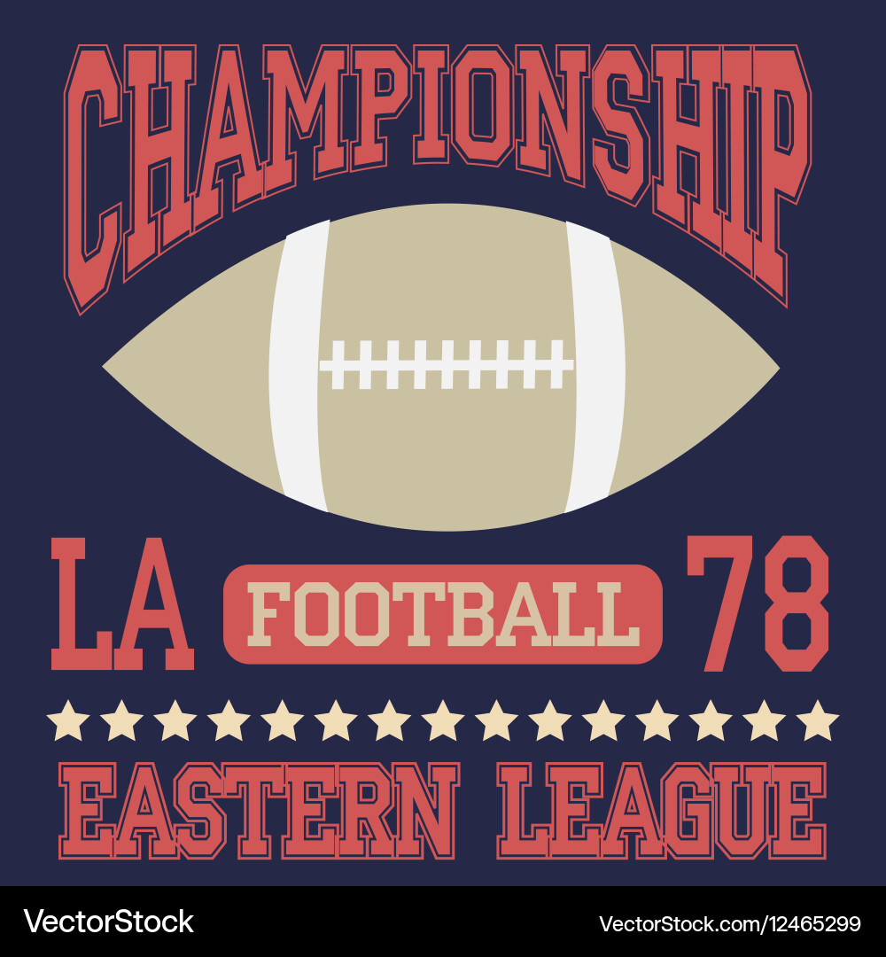 American football Royalty Free Vector Image - VectorStock