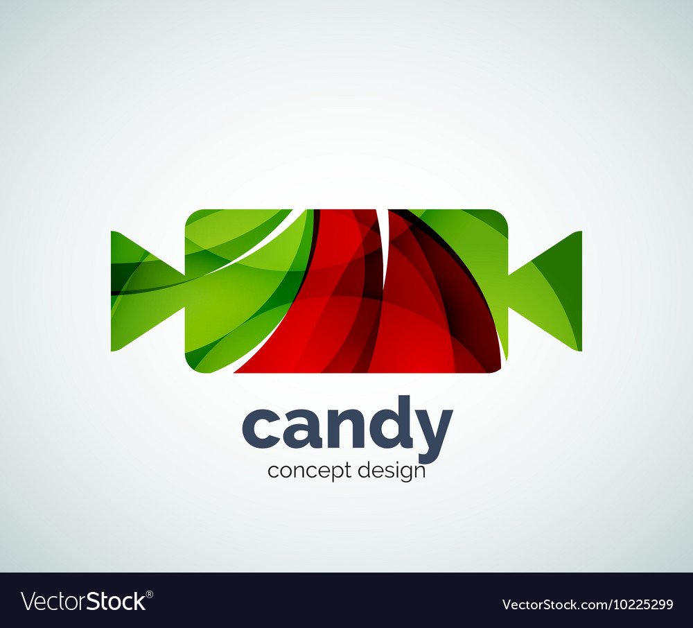 Candy logo template Royalty Free Vector Image - VectorStock