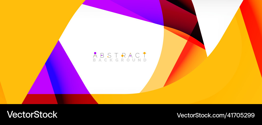 Geometric abstract background - multicolored Vector Image