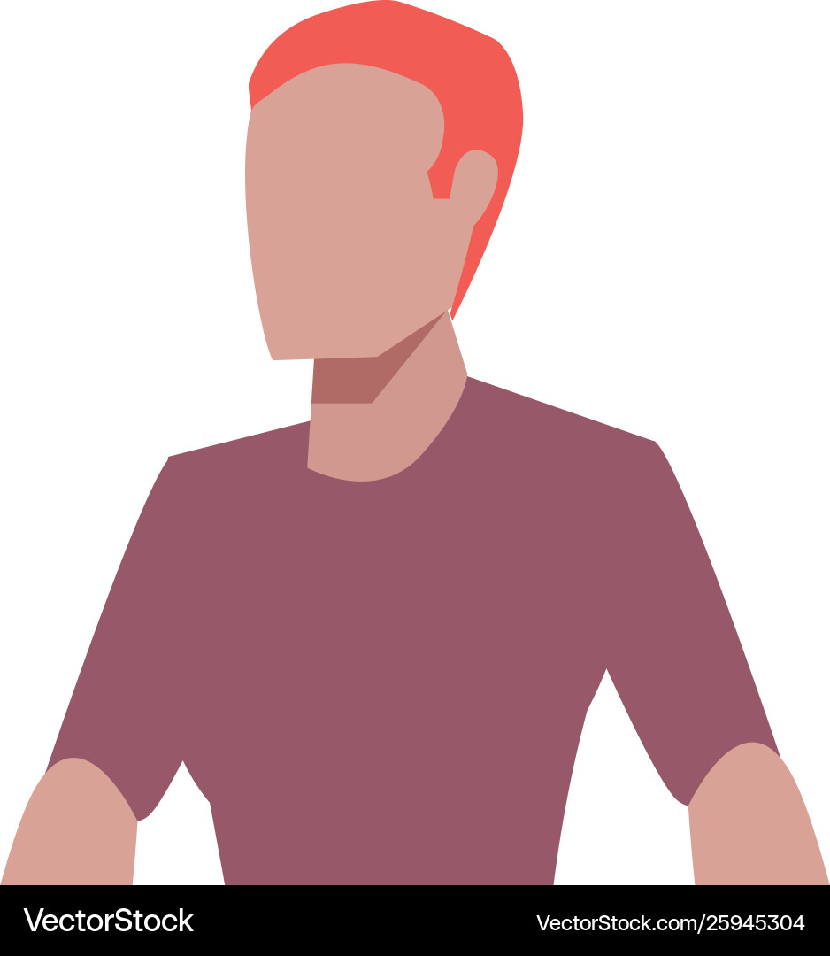 Man character portrait cartoon design Royalty Free Vector