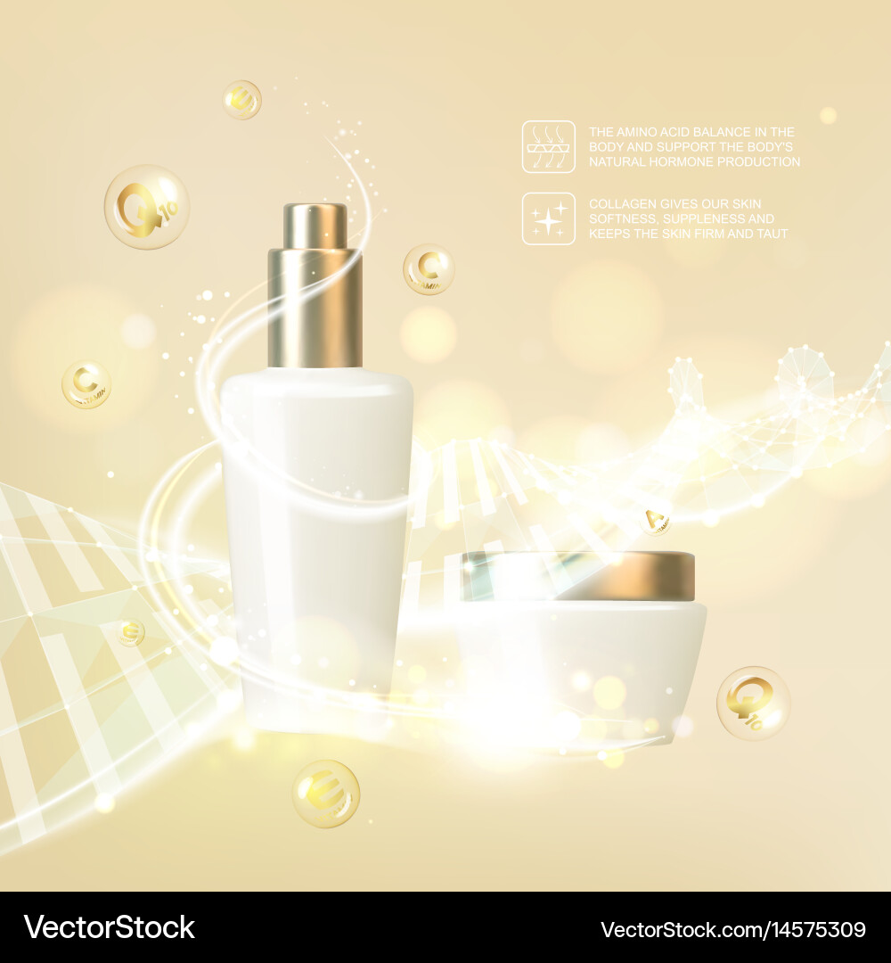 Bottle of cosmetic Royalty Free Vector Image - VectorStock