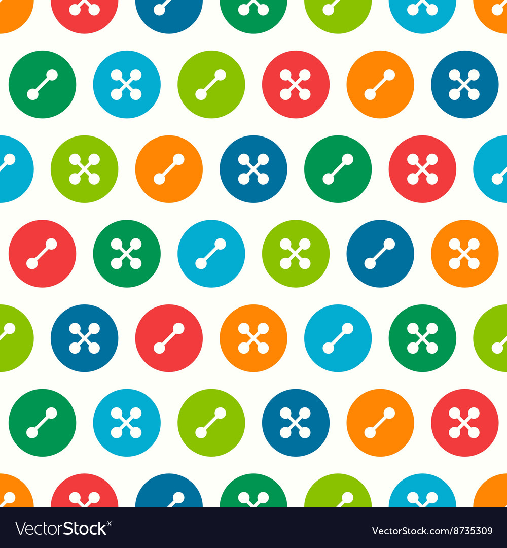 Buttons seamless pattern Royalty Free Vector Image