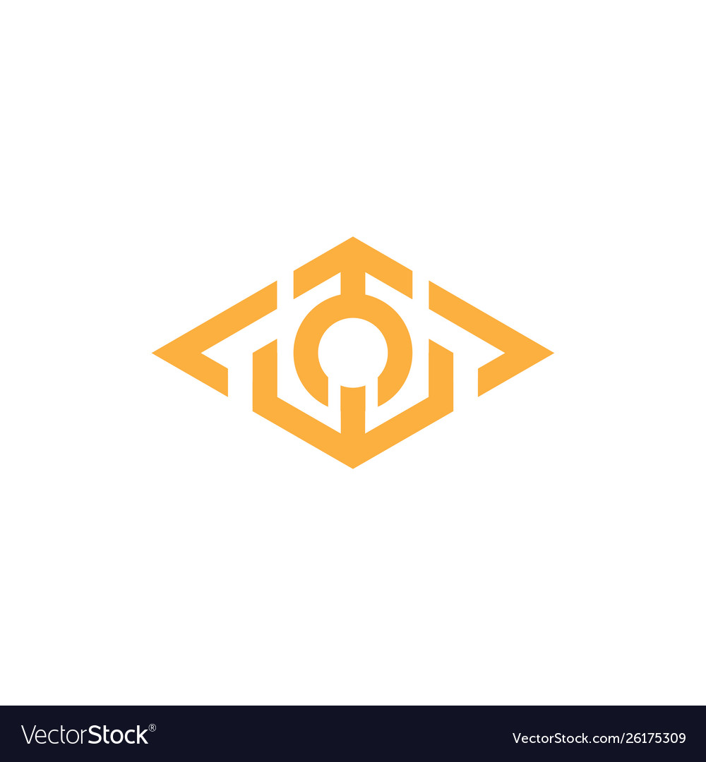 Initials logo template Royalty Free Vector Image