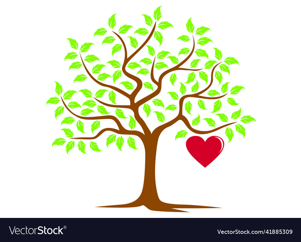 Tree leaf wall Royalty Free Vector Image - VectorStock