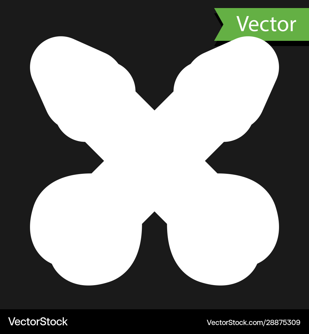 White line medieval crossed arrows icon isolated Vector Image