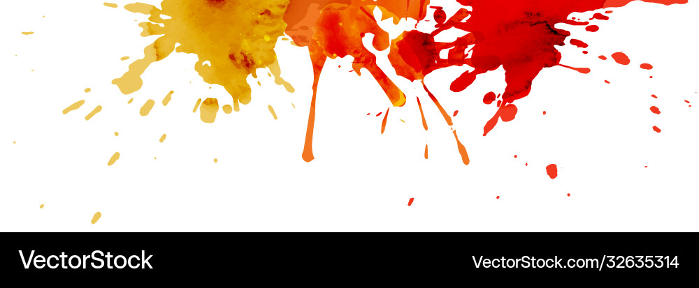 Abstract banner multicolored splash watercolor Vector Image