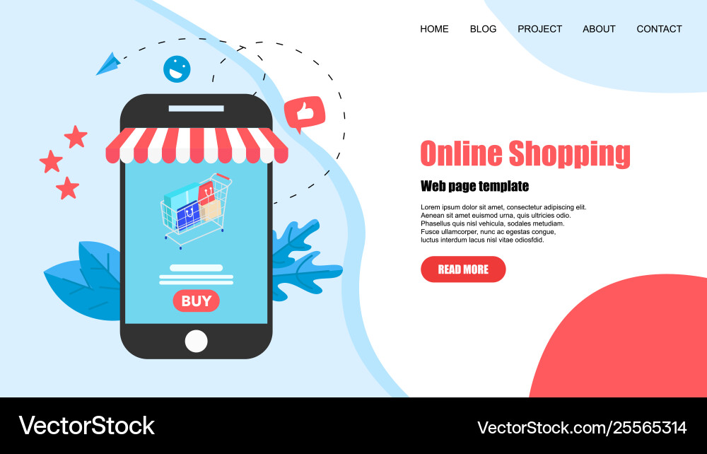 Concept buying online store Royalty Free Vector Image