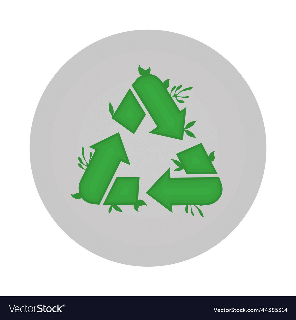 Recycle symbol design Royalty Free Vector Image