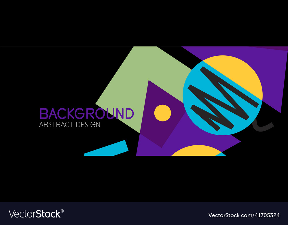 Abstract Background Blocks Lines Triangles Vector Image