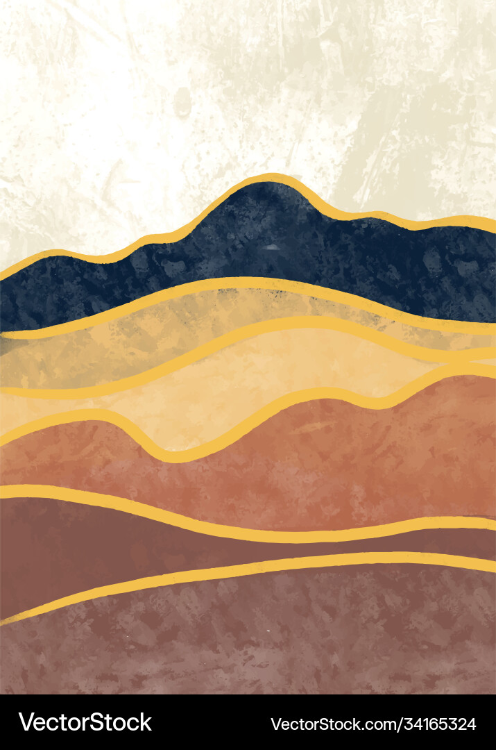 Creative minimalist hand painted abstract Vector Image