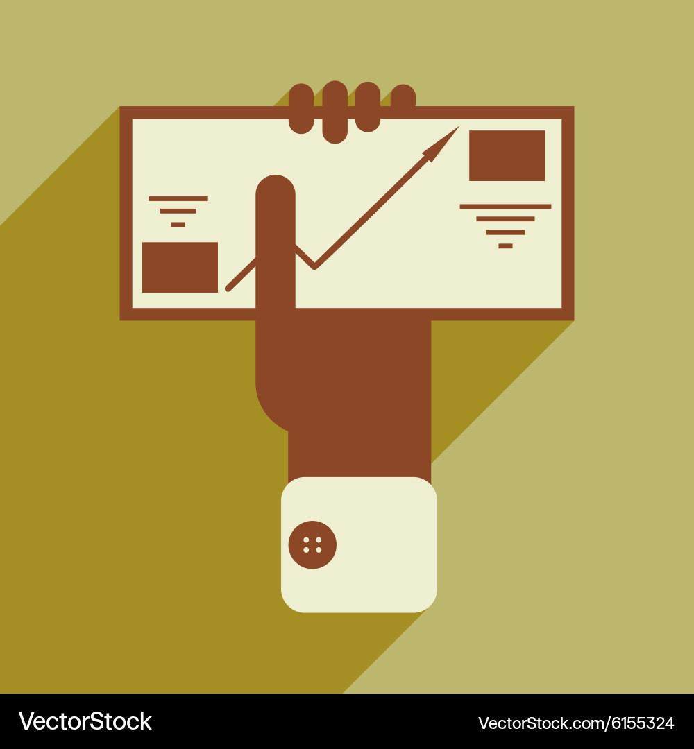 Flat design modern icon Royalty Free Vector Image