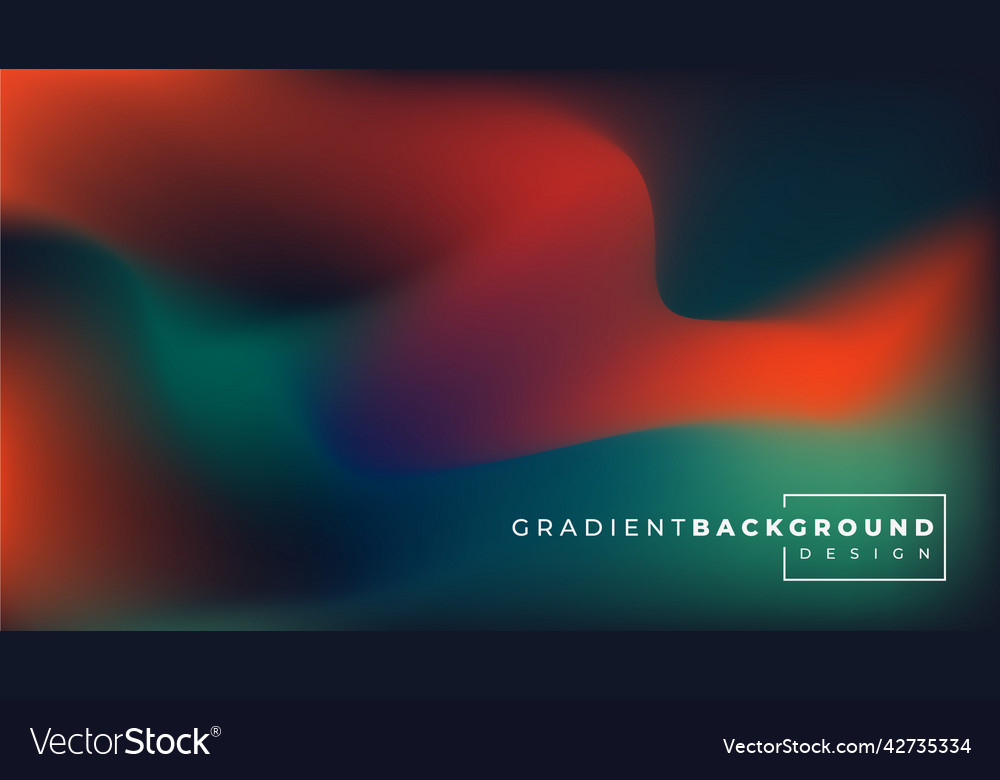 Abstract blurred gradient mesh color background Vector Image