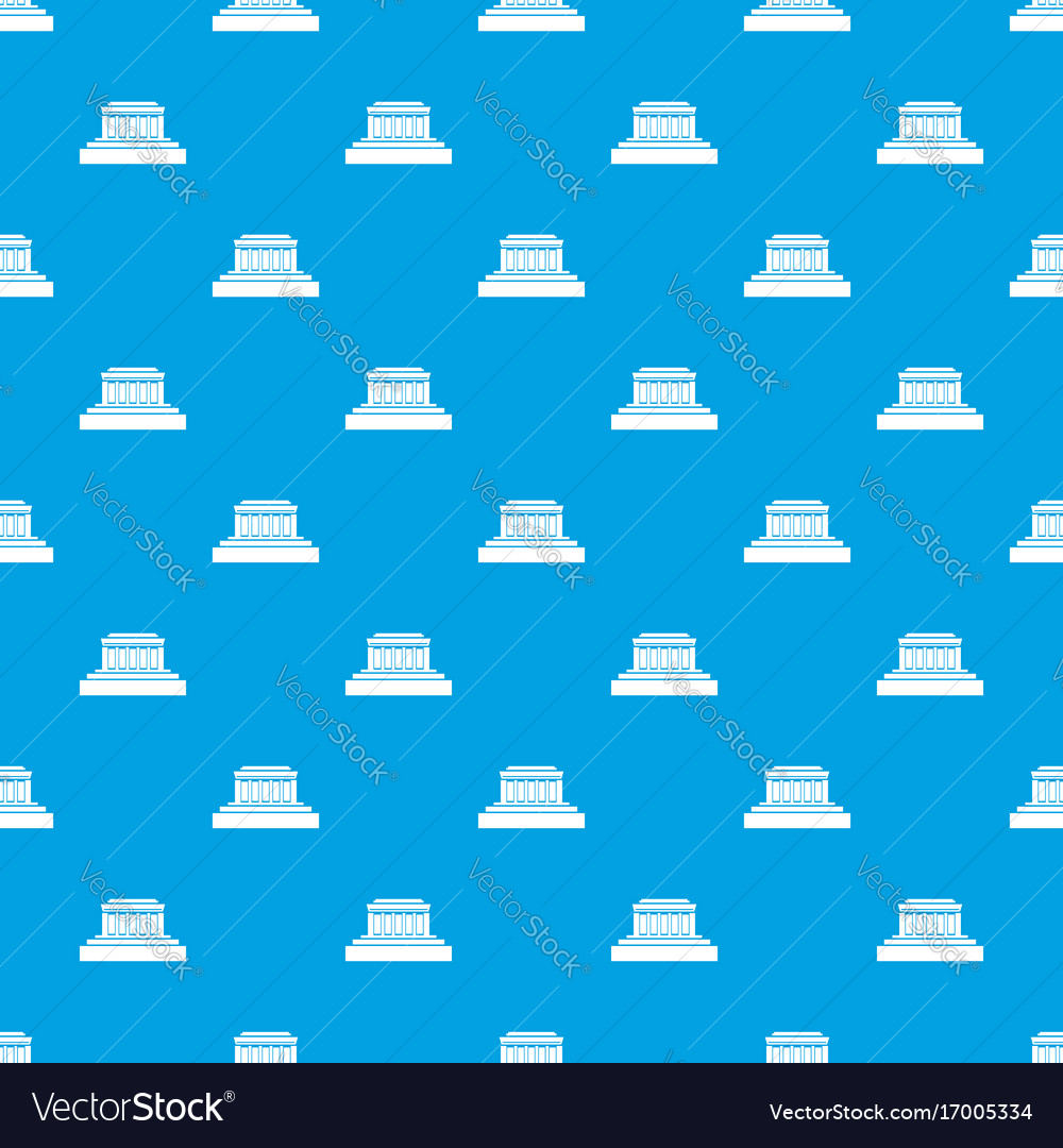 Building pattern seamless blue Royalty Free Vector Image